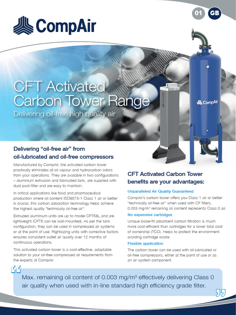 22460 Compair Activated Carbon Tower Flyer 2pp Gb v2 Work | PDF | Gases ...