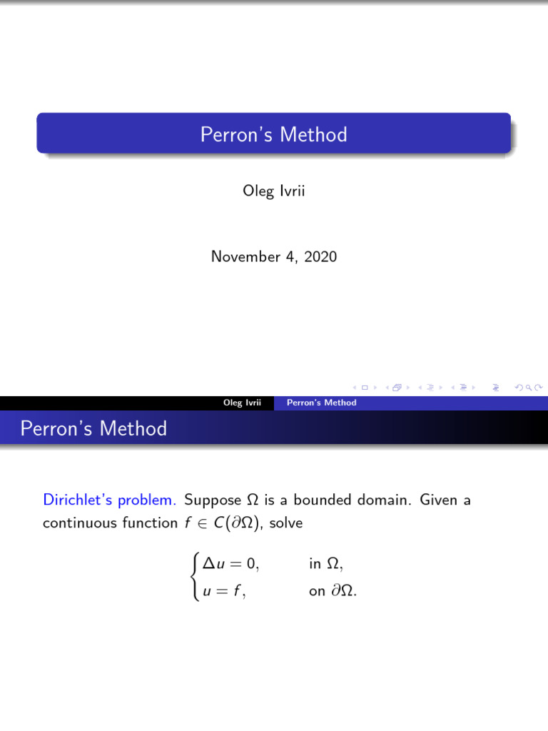 Méthode de Perron 2 | PDF | Differential Calculus | Analysis