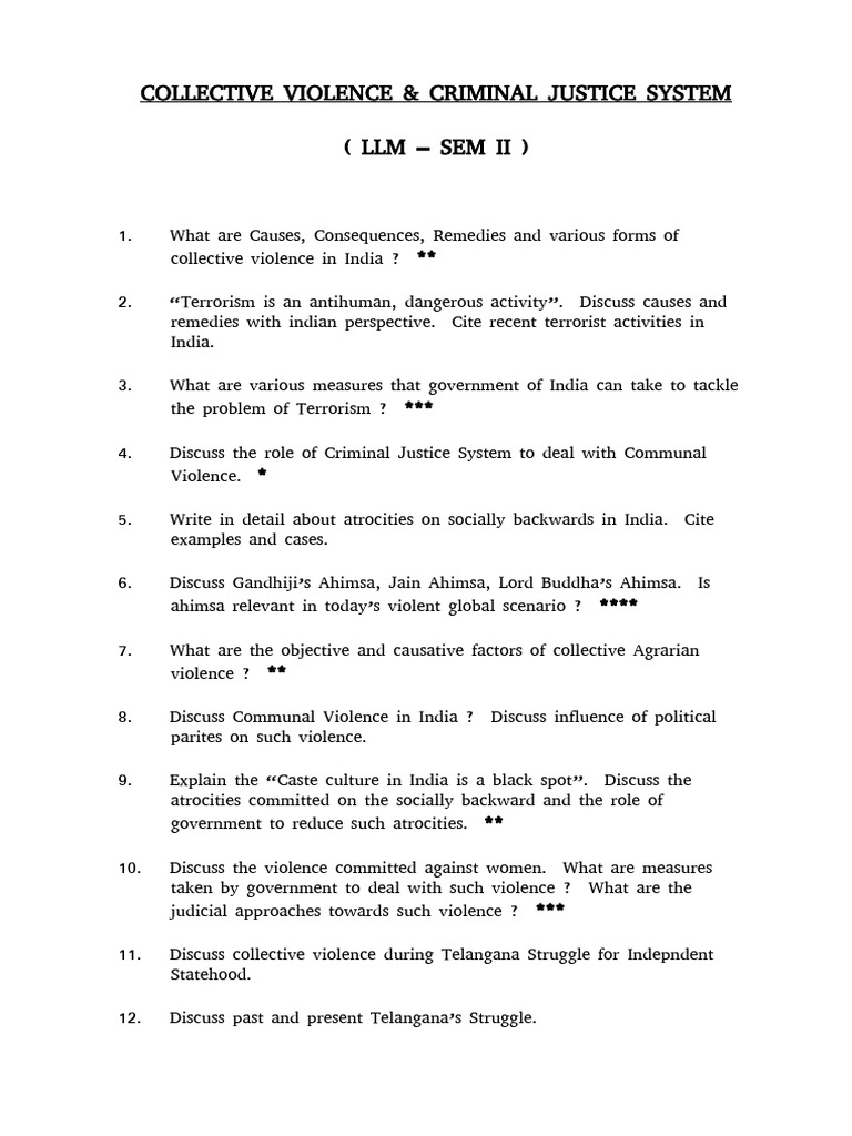 Collective Violence in India's Justice System | PDF | Social Science