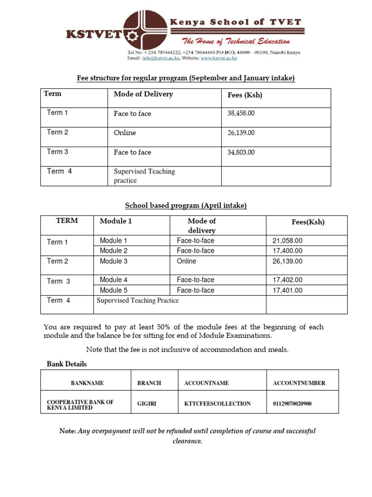 Fee Structure For Regular Program and School Based | PDF | Finance & Money Management | Computers