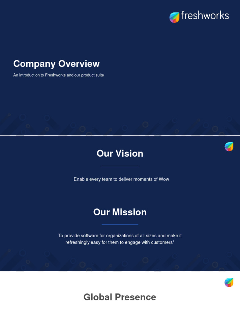 Freshworks Company Overview and Suite | PDF | Customer Relationship ...