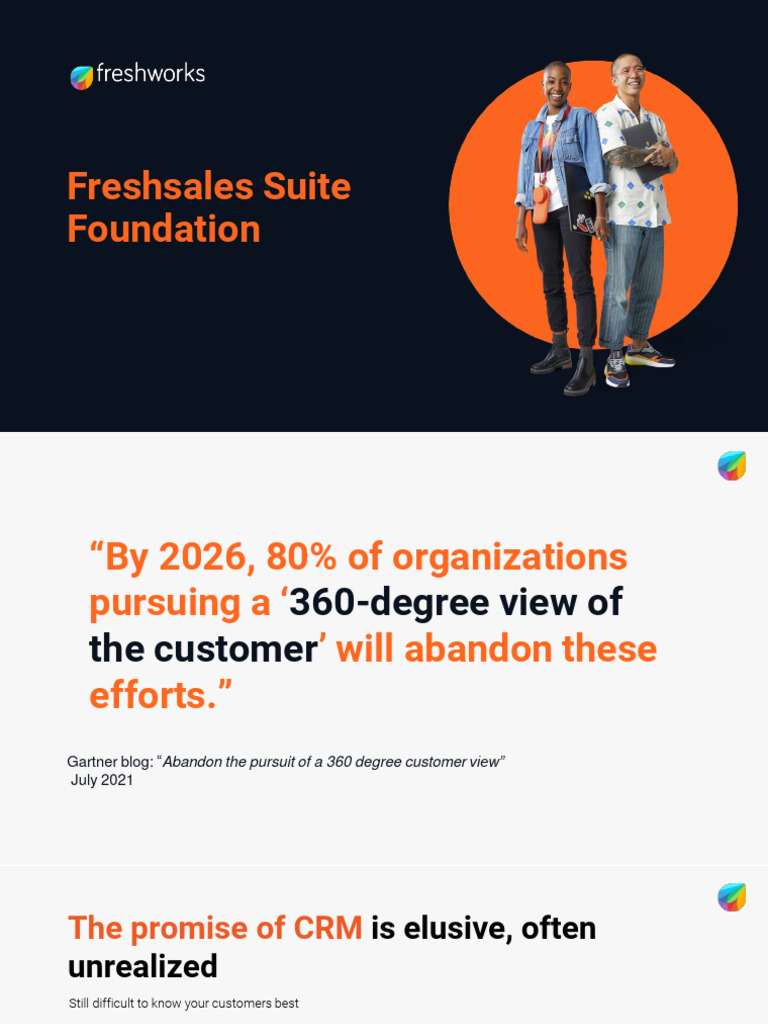 Freshsales Suite Foundations Deck | PDF | Customer Relationship ...