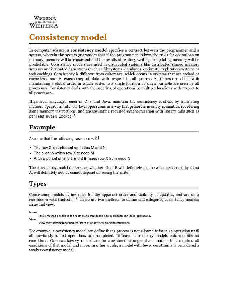 Consistency Model | PDF