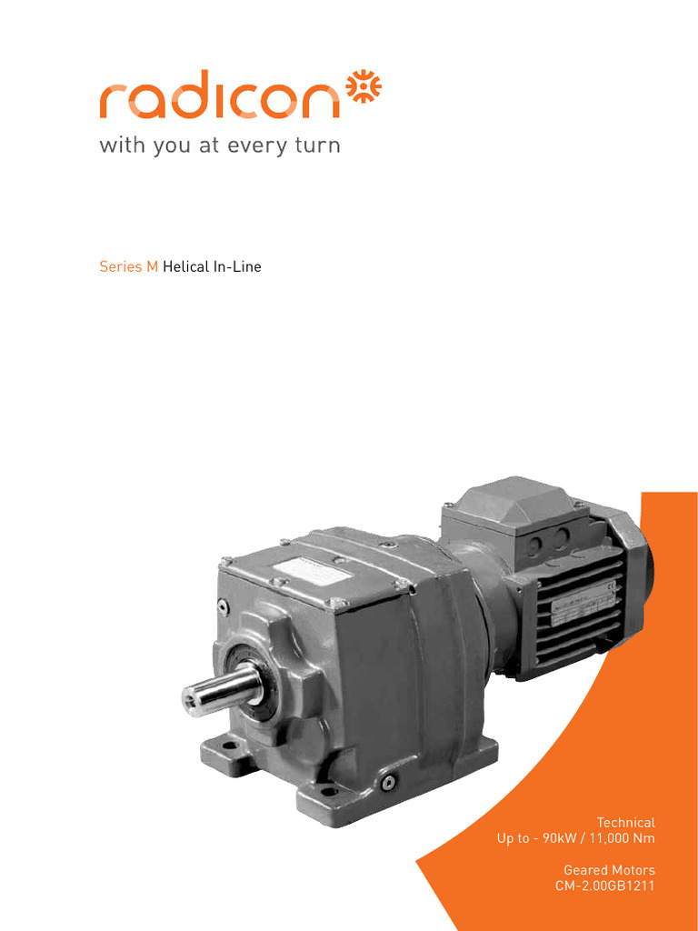 M Series Geared Motor | PDF | Gear | Engines