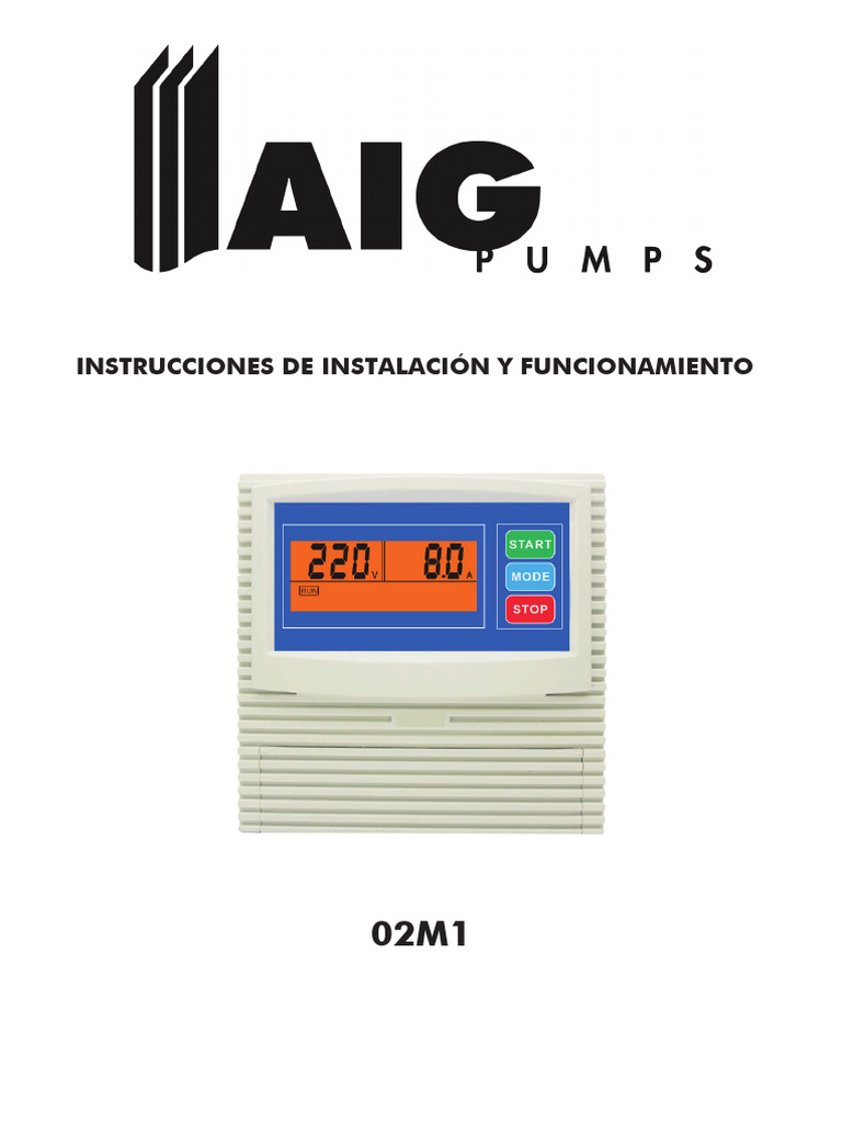 Instruc. Cuadro Bombas Monof. 02M1 | PDF | Cambiar | Bomba