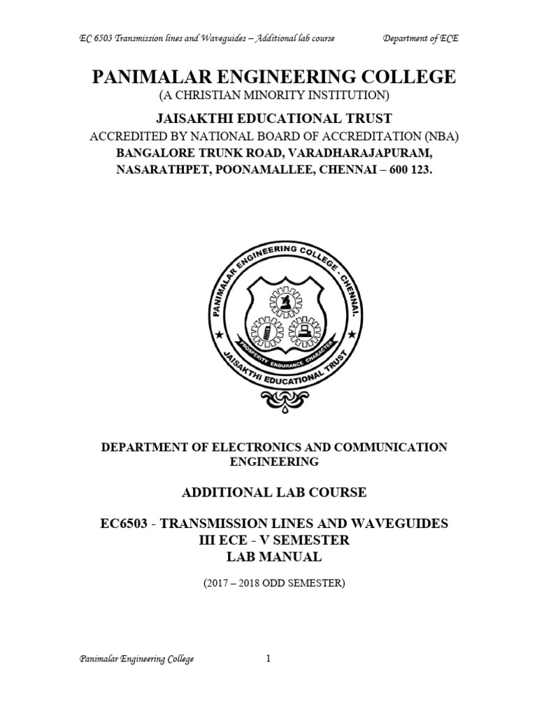 Lab 24 | PDF | Engineering | Transmission Line