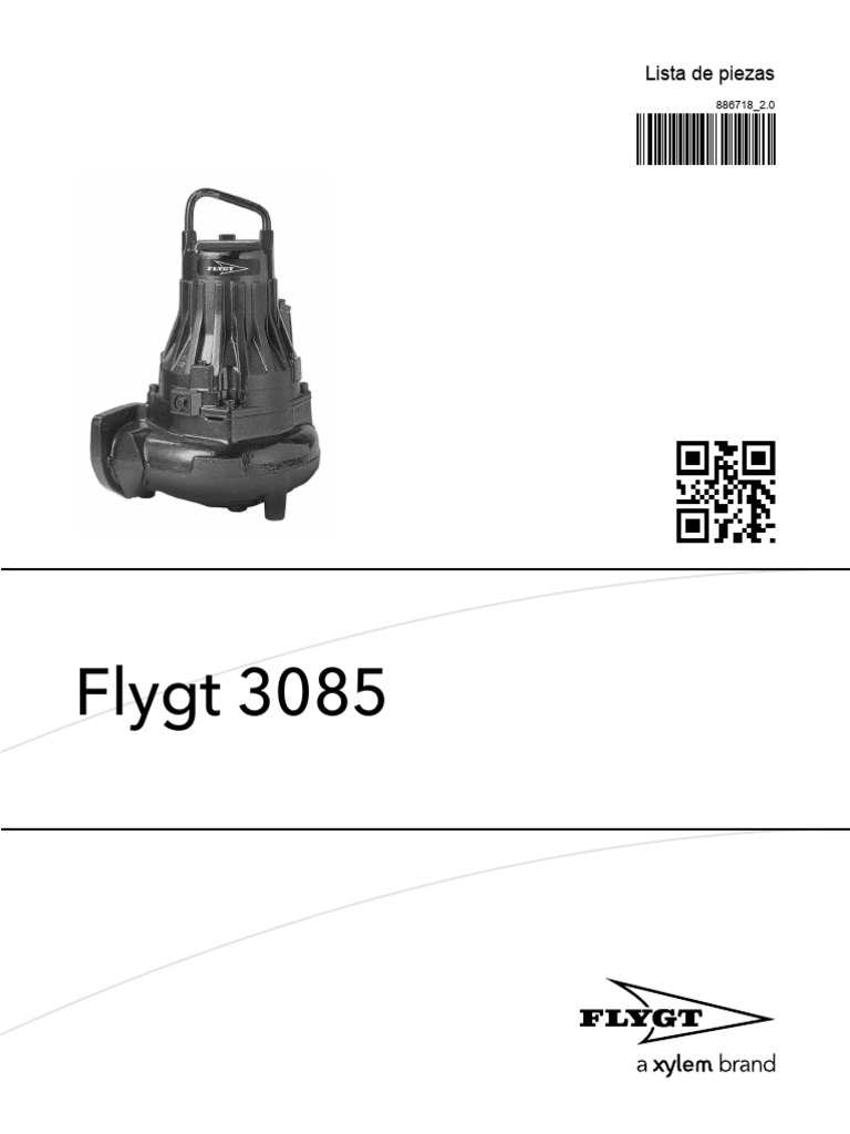 Lista de Piezas Bomba Flygt 3085 | PDF | Cantidades fisicas | Máquinas