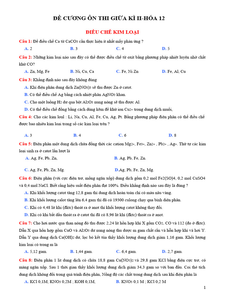 De Cuong On Thi Cuoi Ky 2 12 2 | PDF