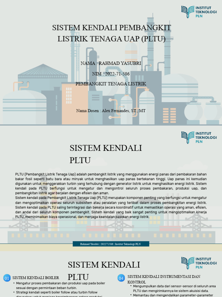 Sistem Kendali PLTU dan Turbin Uap | PDF