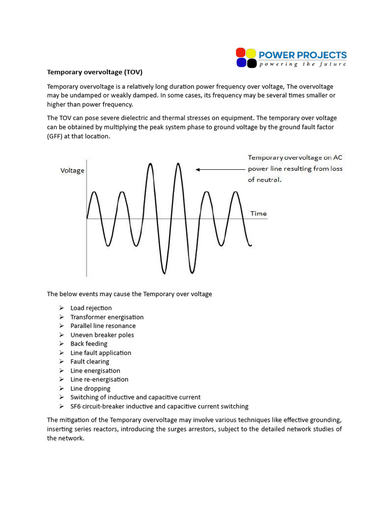 Temporary Overvoltage | PDF | Science & Mathematics | Computers