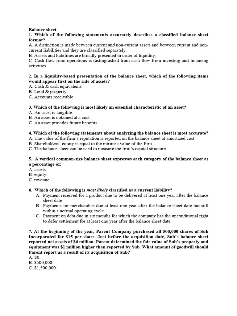 Exercise - Topic 2 | PDF | Balance Sheet | Depreciation