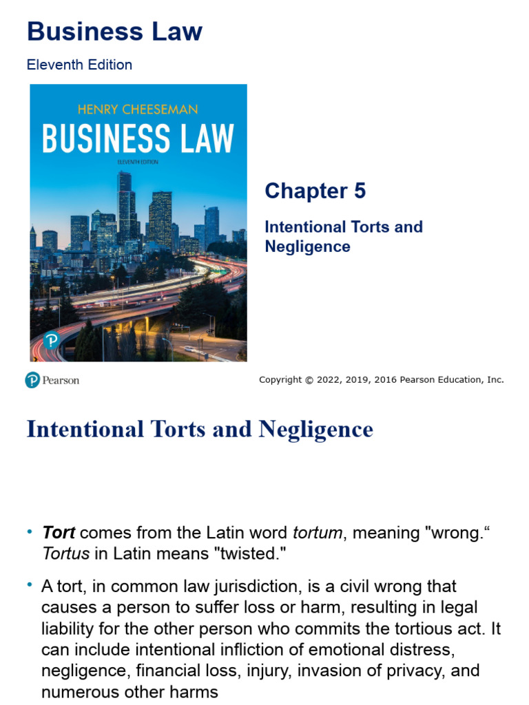 Intentional Torts and Negligence Explained | PDF | Negligence | Tort