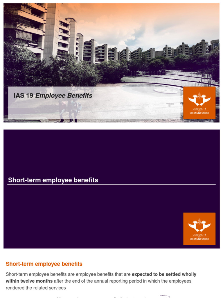2023 - Employee Benefits (IAS 19) Slides | PDF | Salary | Employee Benefits