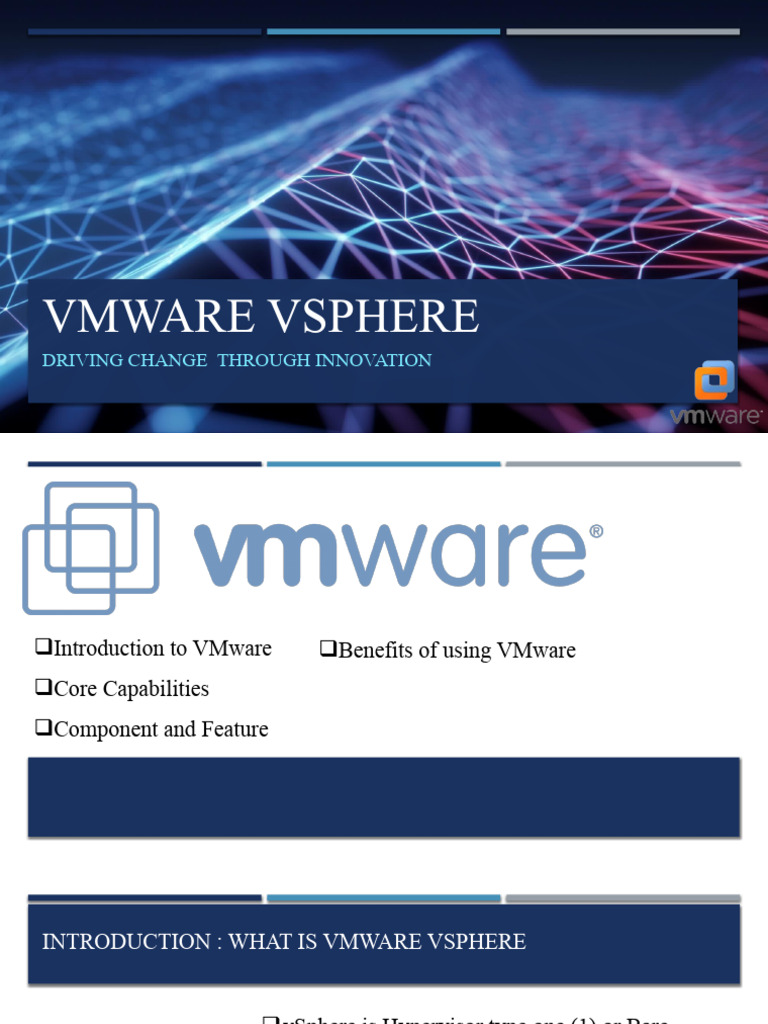 VMware vSphere | Download Free PDF | Virtualization | Virtual Machine