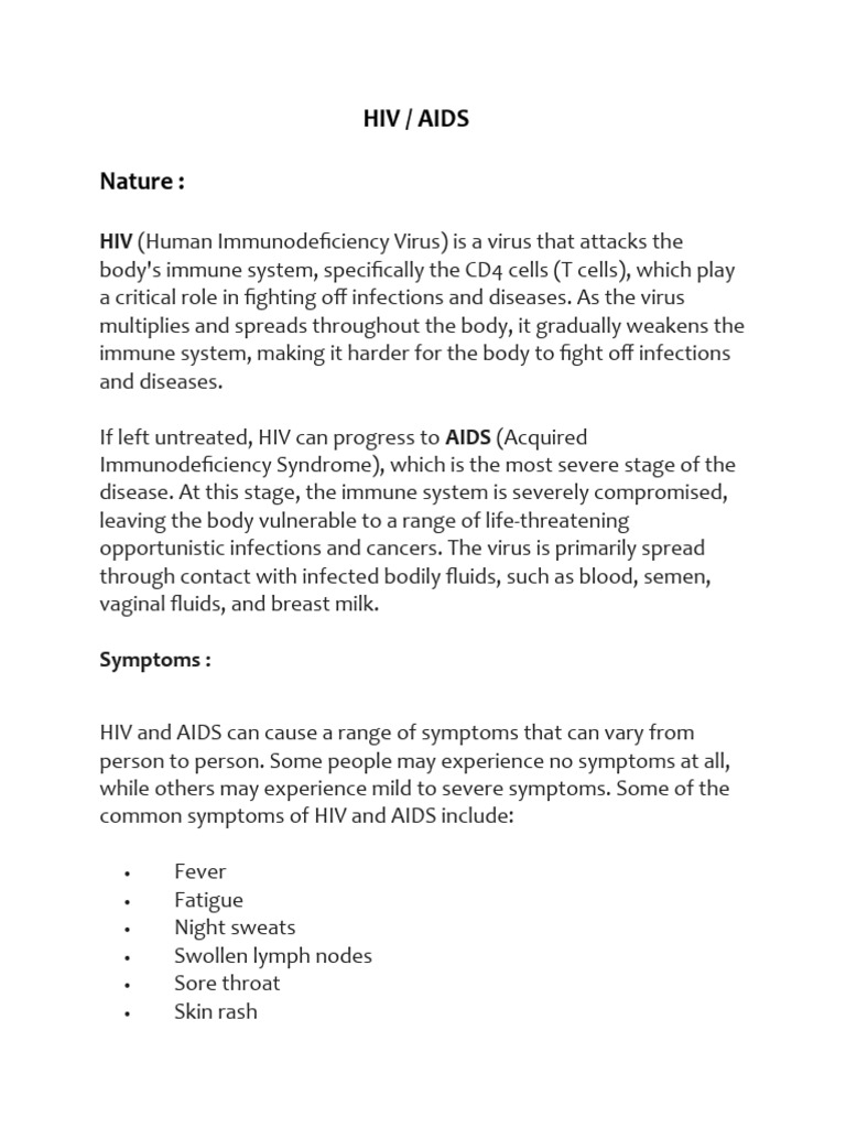 HIV3 | PDF | Hiv/Aids | Hiv