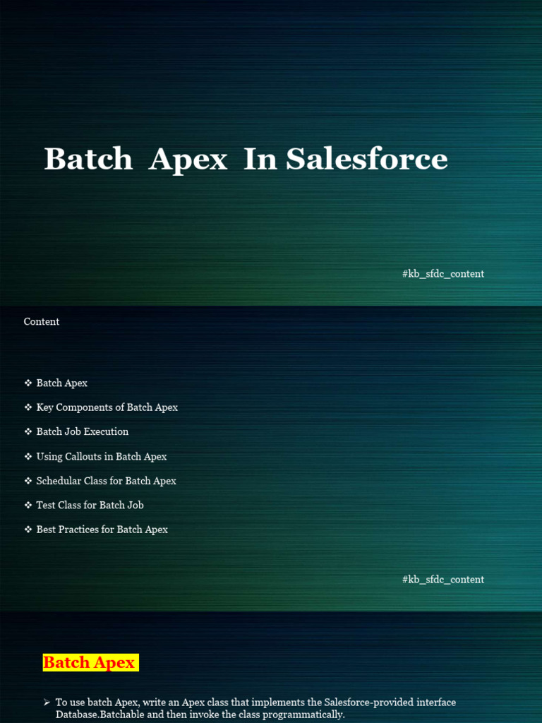 Batch Apex In Salesforce Pdf Method Computer Programming Class Computer Programming