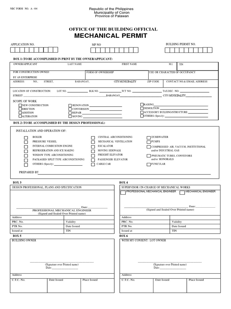 Mechanical-Permit-For-Commercial-Building only | Download Free PDF ...