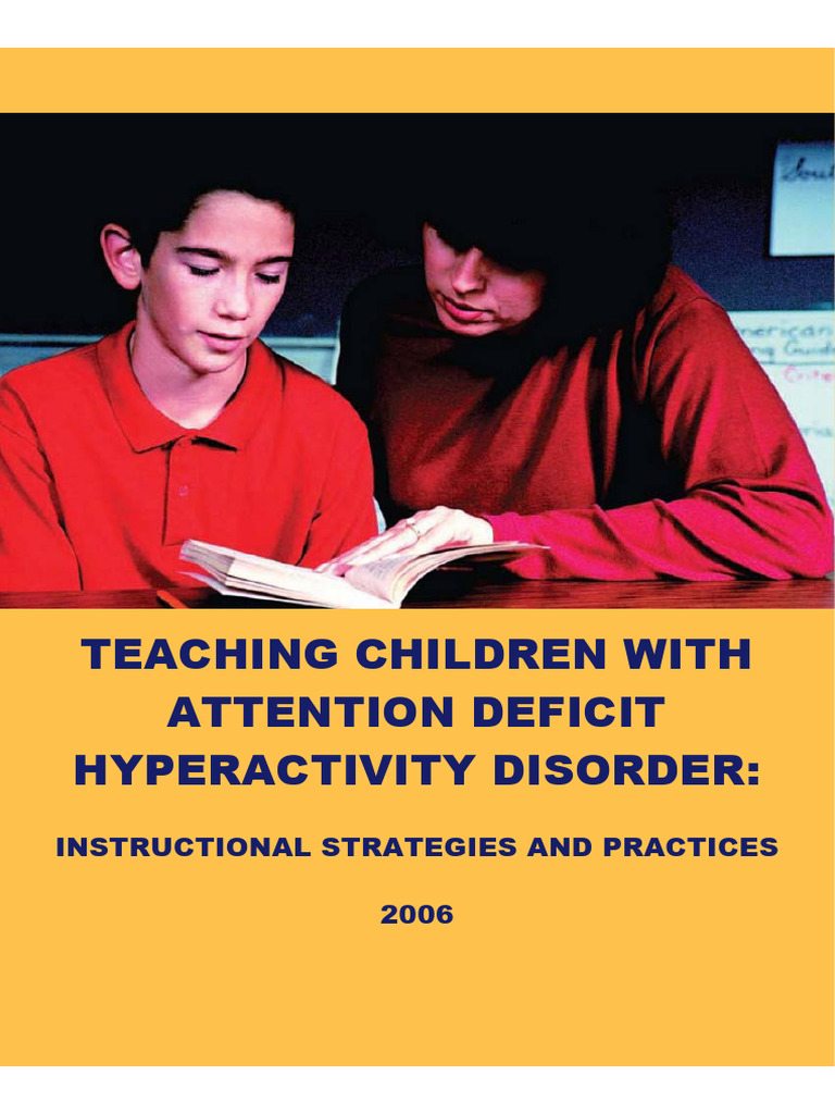 Adhd Teaching 2006 | PDF | Attention Deficit Hyperactivity Disorder | Individualized Education ...
