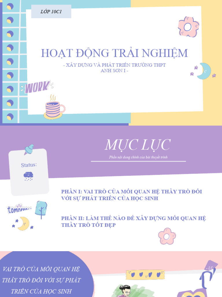 Hoạt động trải nghiệm 10C1 | PDF