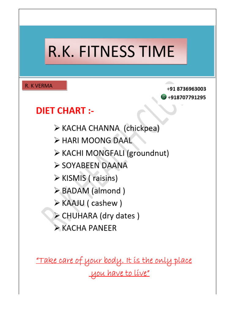 Diet Chart | PDF