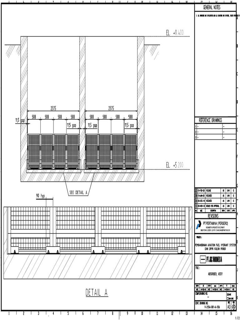V 215A 001 A 306 Detail Drawing Absorber Rev.2D Layout1 | PDF