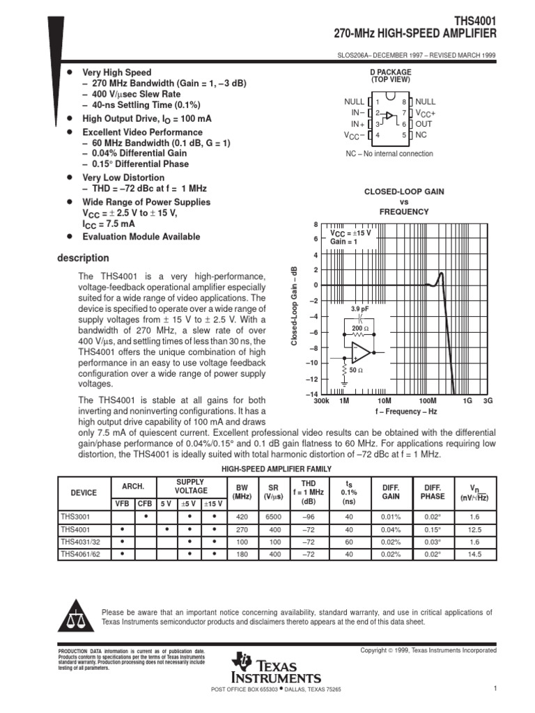 Ths 4001 | PDF | Amplifier | Power Supply