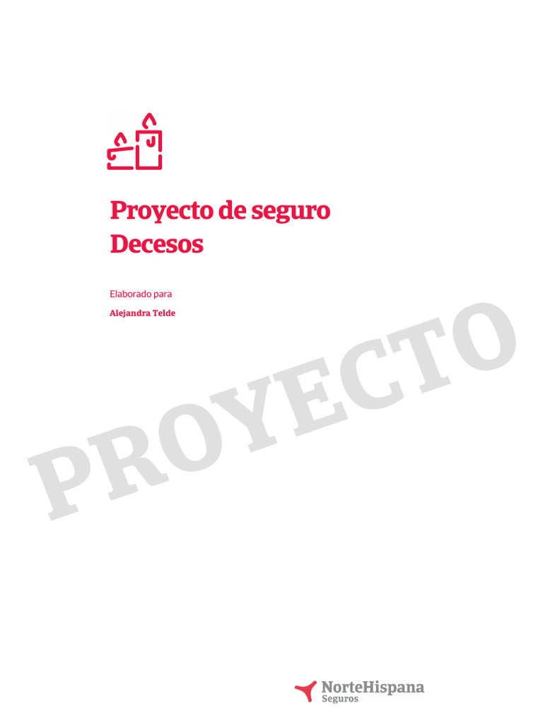 Proyecto: Proyecto de Seguro Decesos | PDF | Seguro | Póliza de seguros