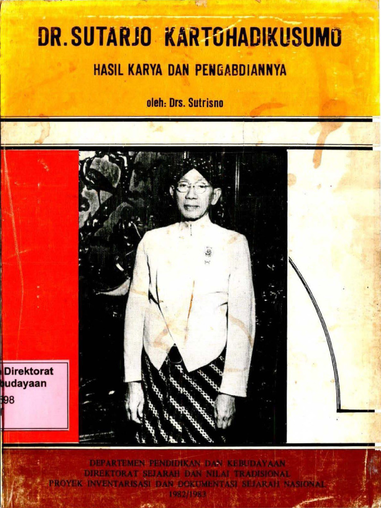 Dr. Sutarjo Kartohadikusumo Hasil Karya Dan Pengabdiannya | PDF | Ilmu ...