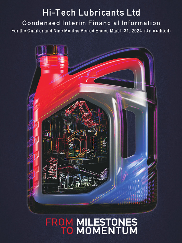 Hi-Tech Lubricants LTD: TO TO | PDF | Book Value | Financial Statement