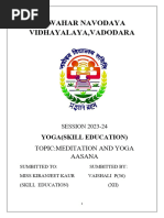 Yoga Project Class 12 Cbse | PDF | Hatha Yoga | Yoga