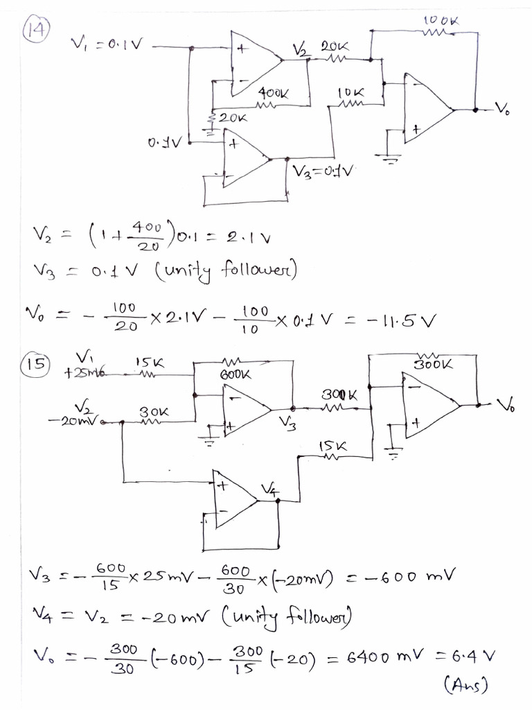 Op-amp Exercise - Boylstad | PDF