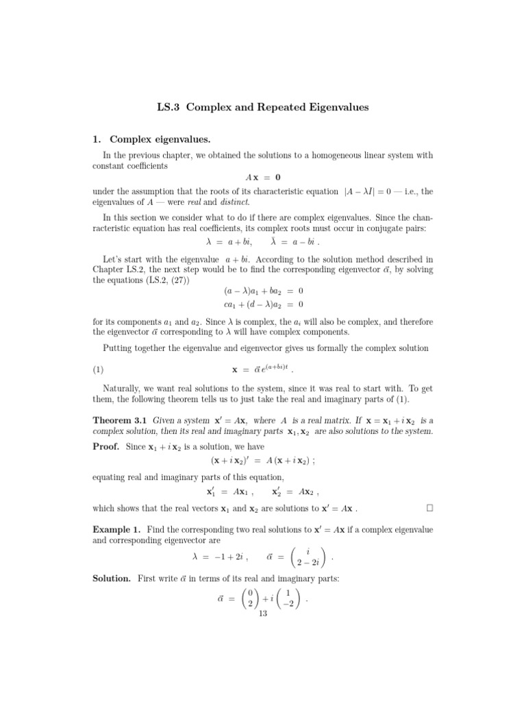 Ls 3 | PDF | Eigenvalues And Eigenvectors | Functions And Mappings