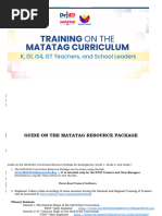 Matatag Curriculum IDF Overview | PDF | Instructional Design | Learning