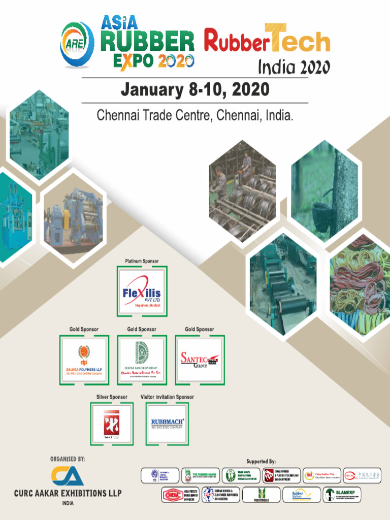 Asia Rubber Expo Rubbertech India 2020 Chennai India dVgTbo | PDF