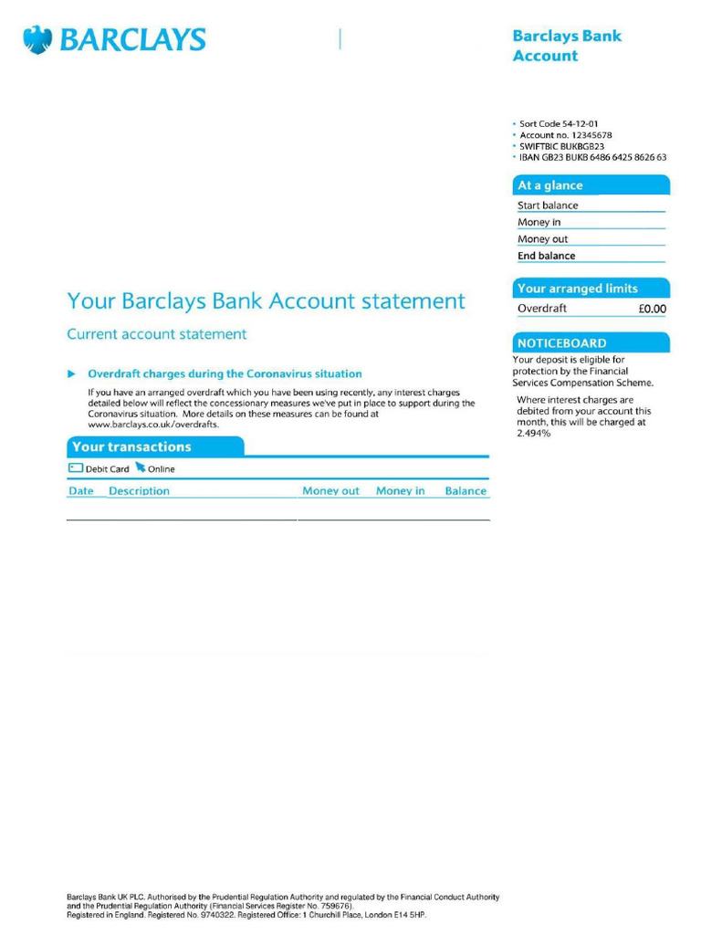 Barclays Statement | PDF