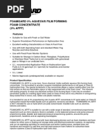 Afff MSDS | PDF | Firefighting | Chemistry