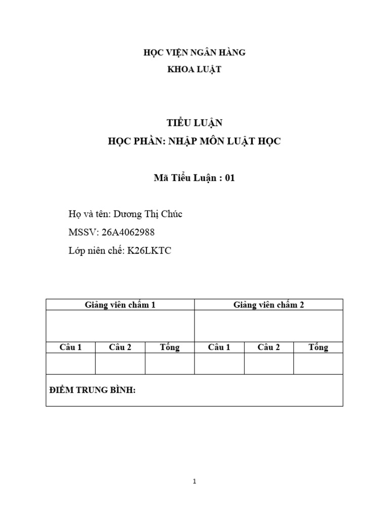 Tiểu Luận NMLH 2 | PDF