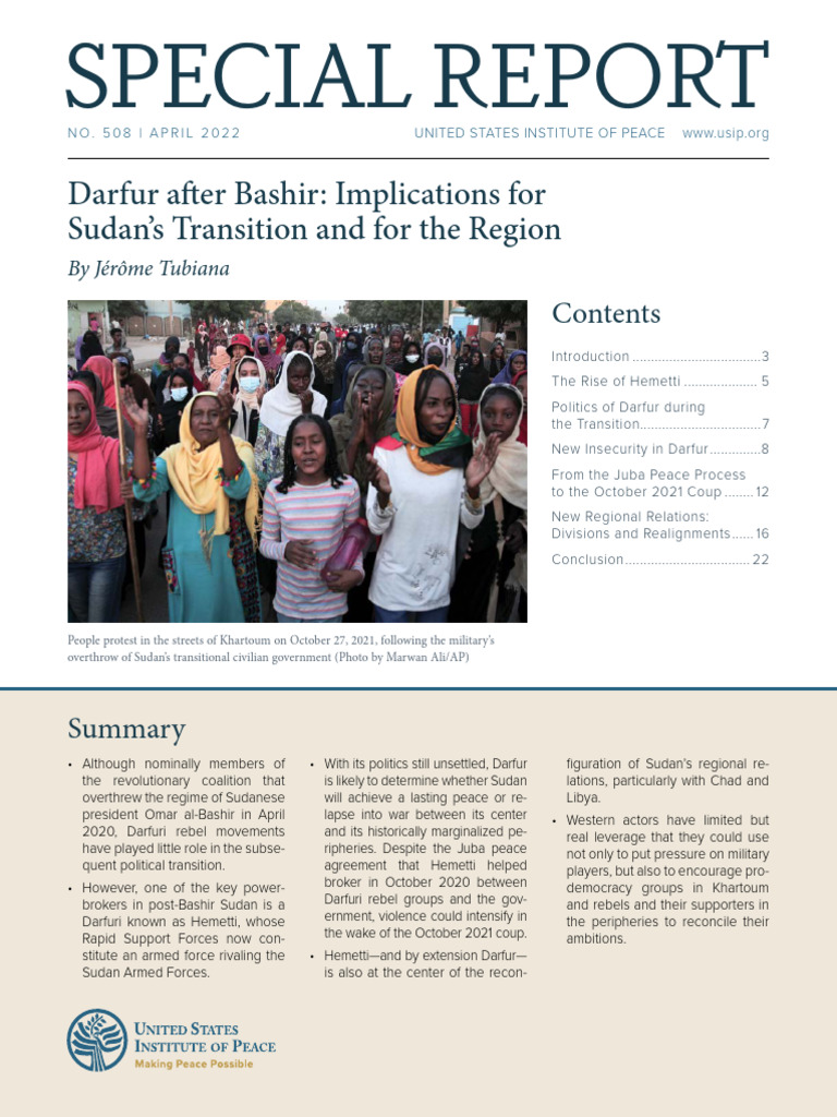 Darfur After Bashir | PDF | Omar Al Bashir | Sudan