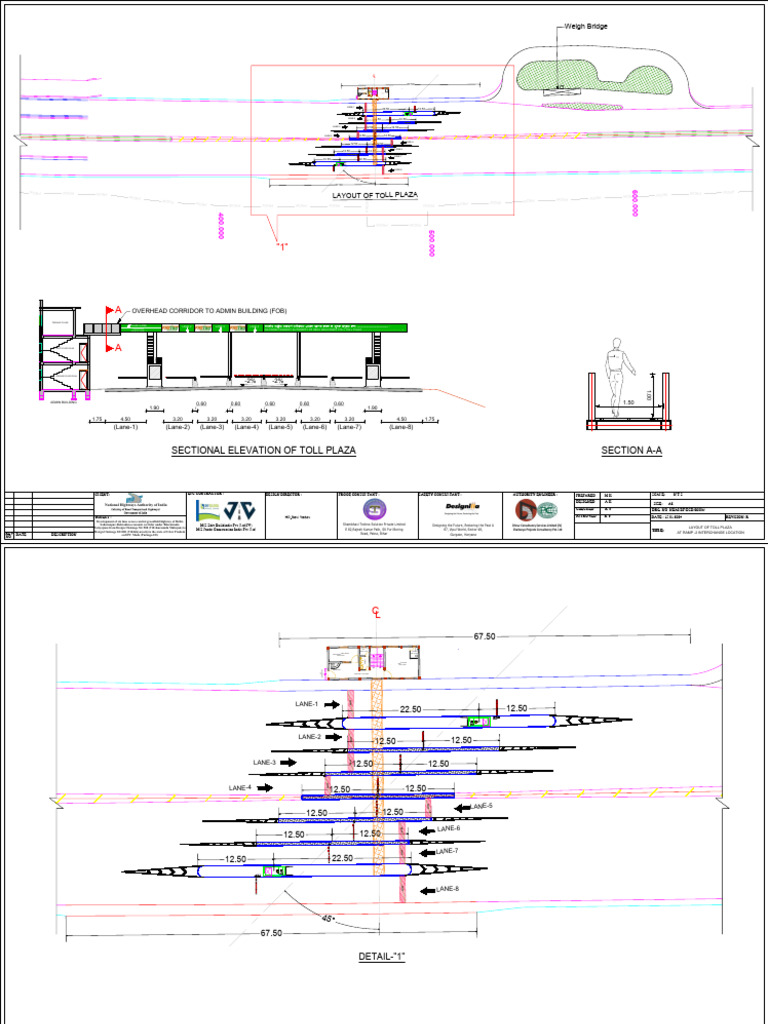 Final Toll Layout Plan-As Per Site | Download Free PDF | Road ...