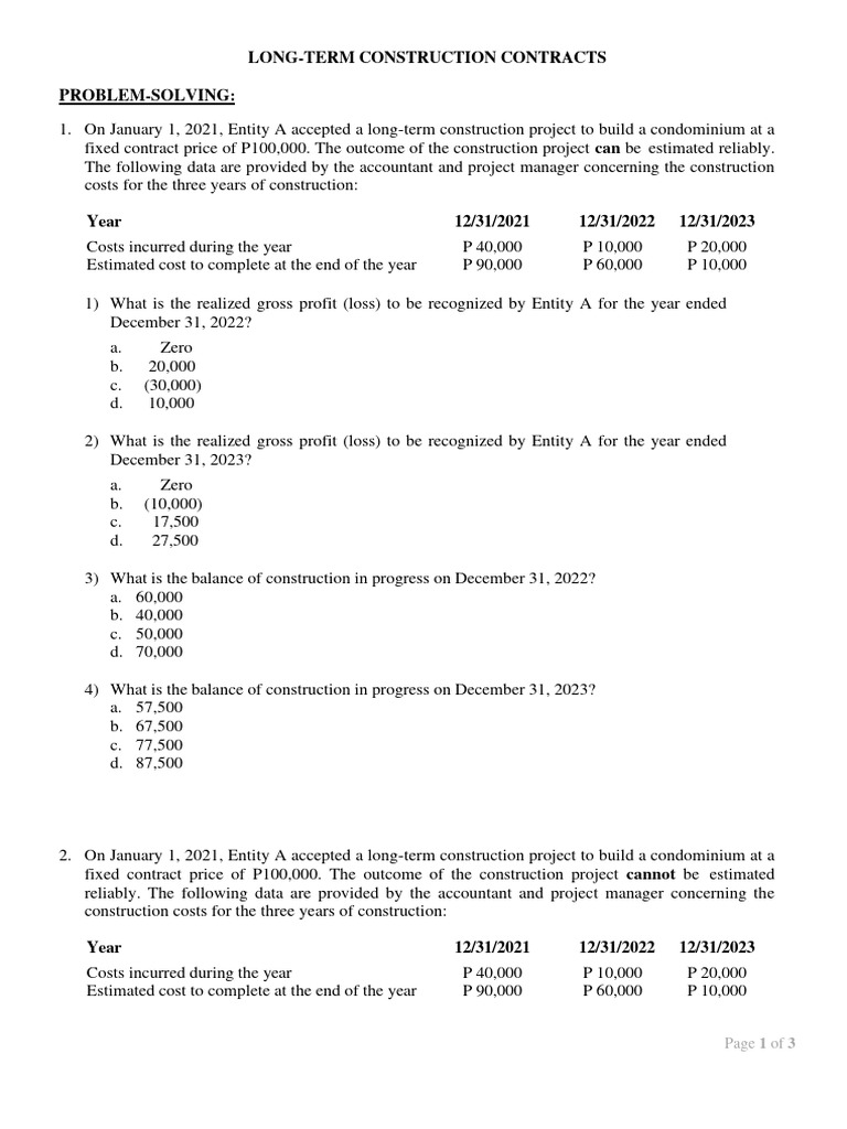 GCC Long Term Construction Contracts | PDF | Cost | Economies