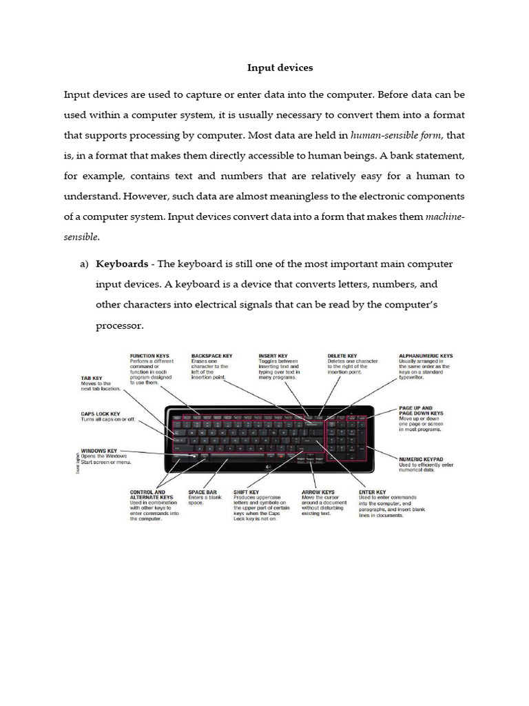 Overview of Computer Input and Output Devices | PDF | Computer Monitor ...