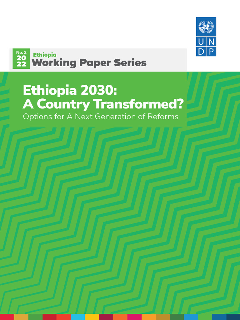UNDP Ethiopia - Working Paper Series 2 | PDF | Economic Growth ...
