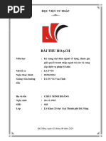 BÀI THU HOẠCH TRỌNG TÀI. LS.TV 034 | PDF