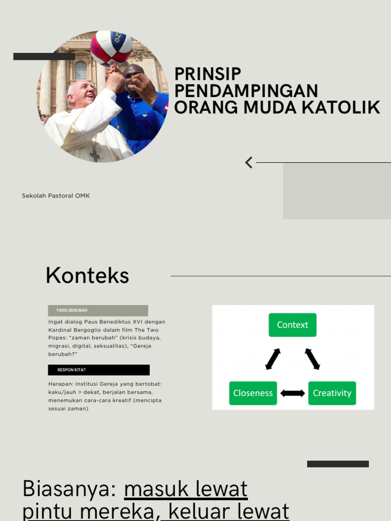 Prinsip Pendampingan OMK | PDF