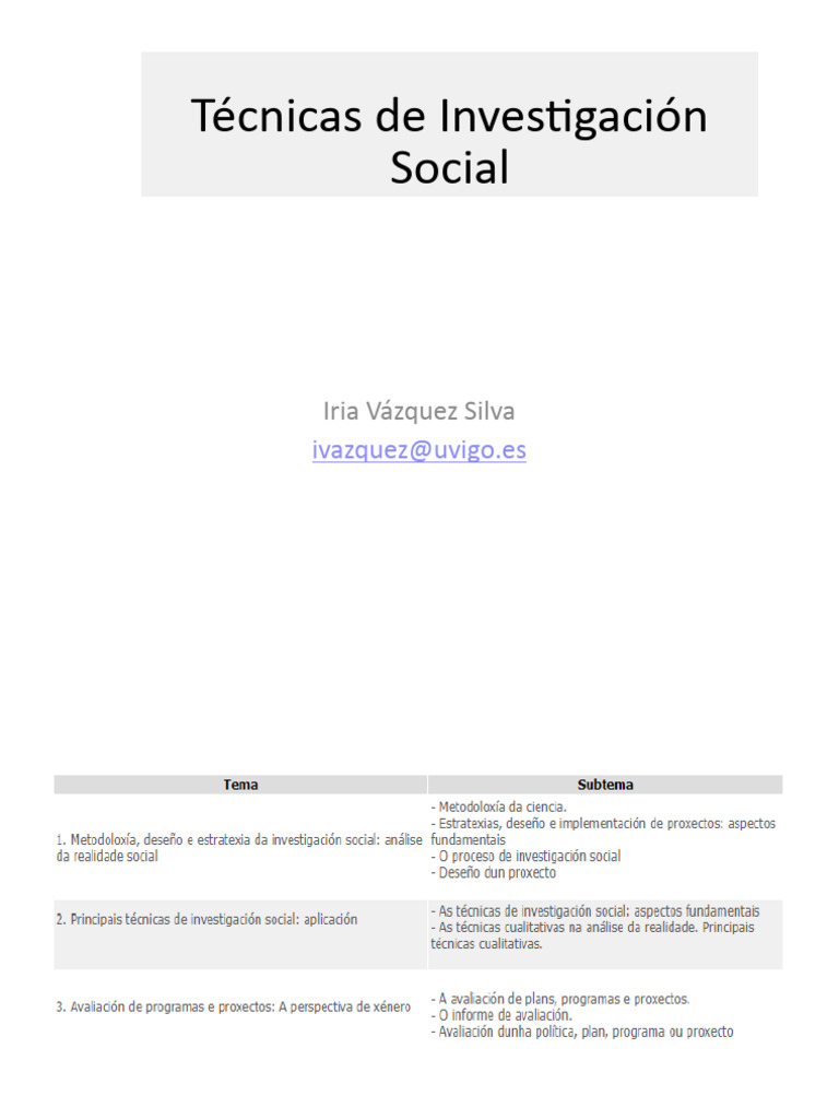 Presentación Técnicas - Tema 1 DEF. | PDF