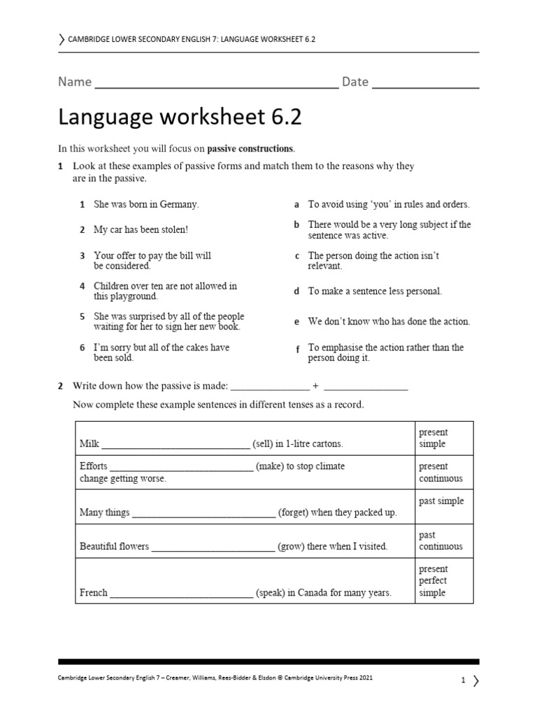 LS_English_7_Lang_Worksheet_6.2 | Download Free PDF | English Language ...