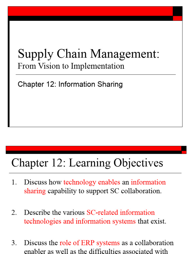 Week 11 - SCM - ch12 | PDF | E Commerce | Enterprise Resource Planning