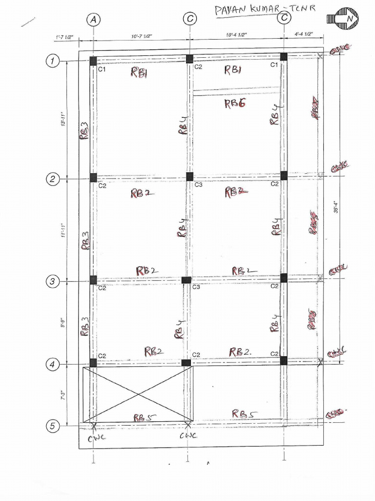 Pavan - Roof Beam & Slab-1 | PDF