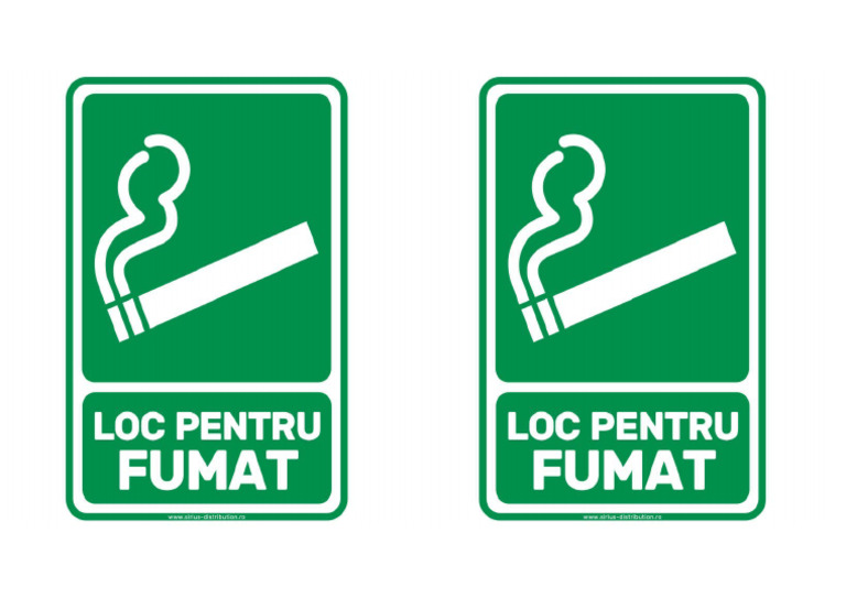 Atentionare Loc Marcat Fumat | PDF