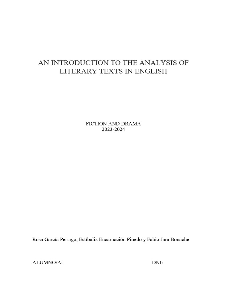 Fiction and Drama Portfolio (1) | Download Free PDF | Heathcliff ...